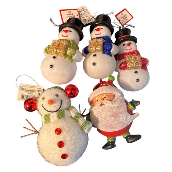 Holiday Time | Holiday | Holiday Time Lot Of 5 Christmas Tree Ornaments ...